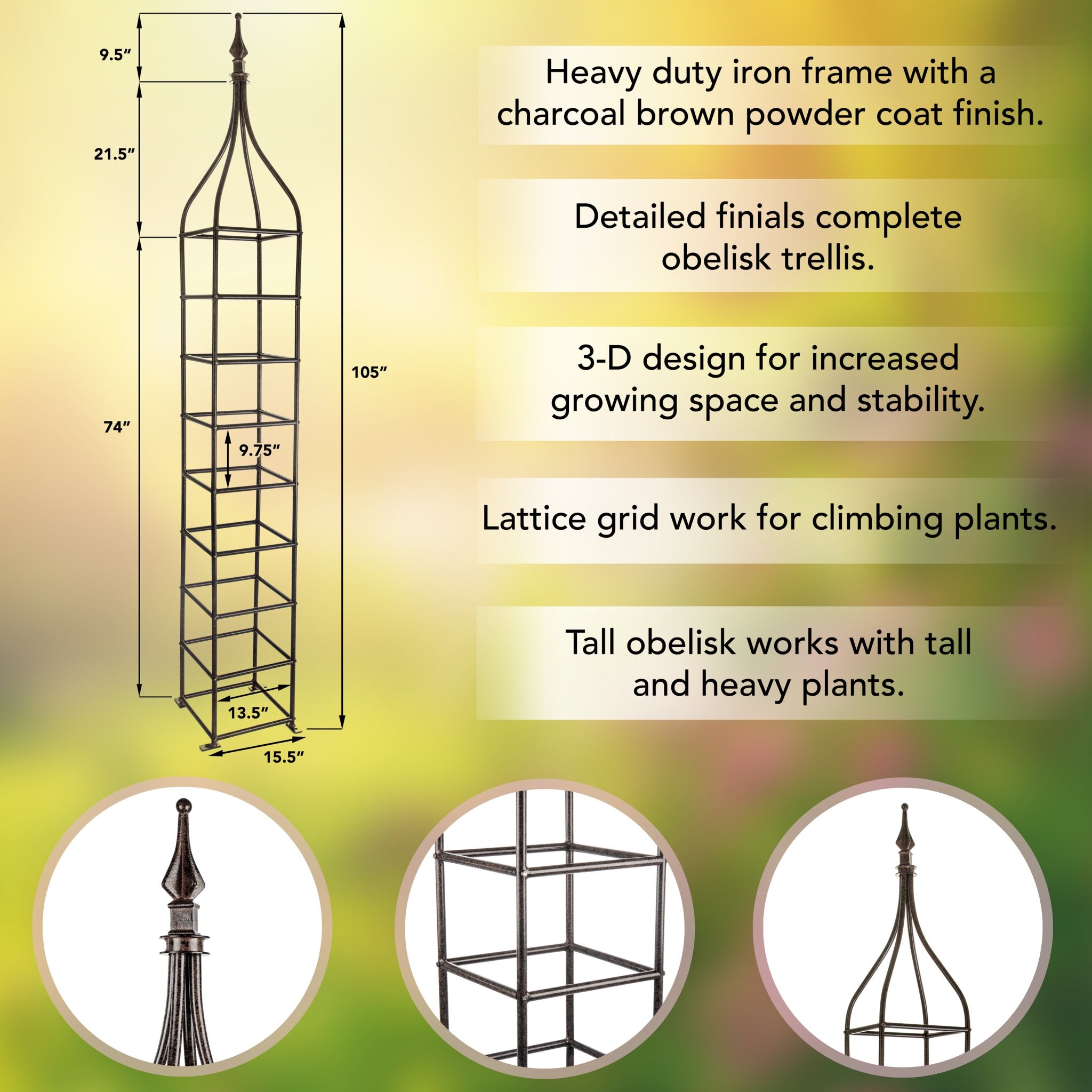 Stunning Garden Obelisks, Trellis & Garden Trellis for Climbing Plants