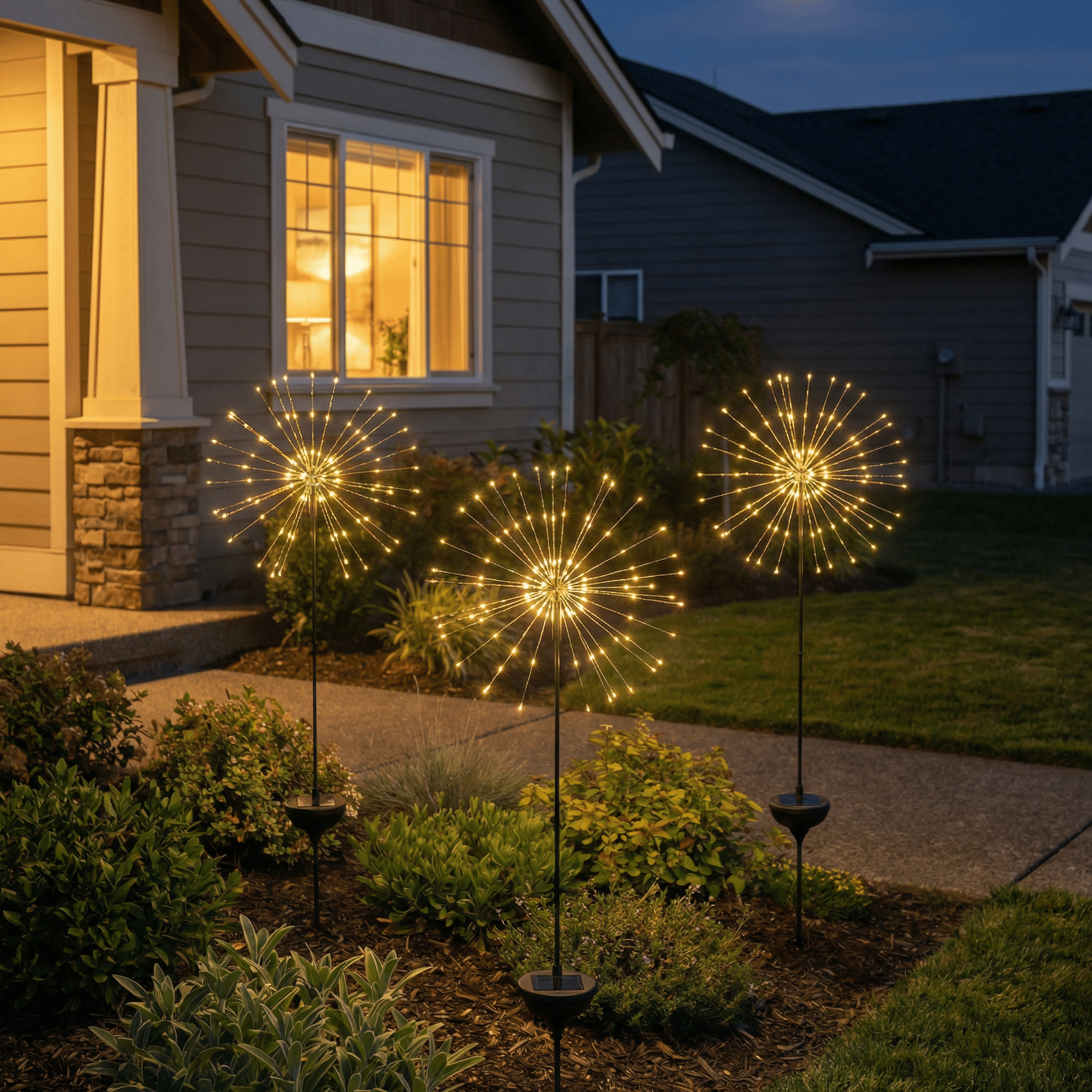 H Potter Solar Sparkle Stake Light | 90 LED Outdoor Solar Garden Light