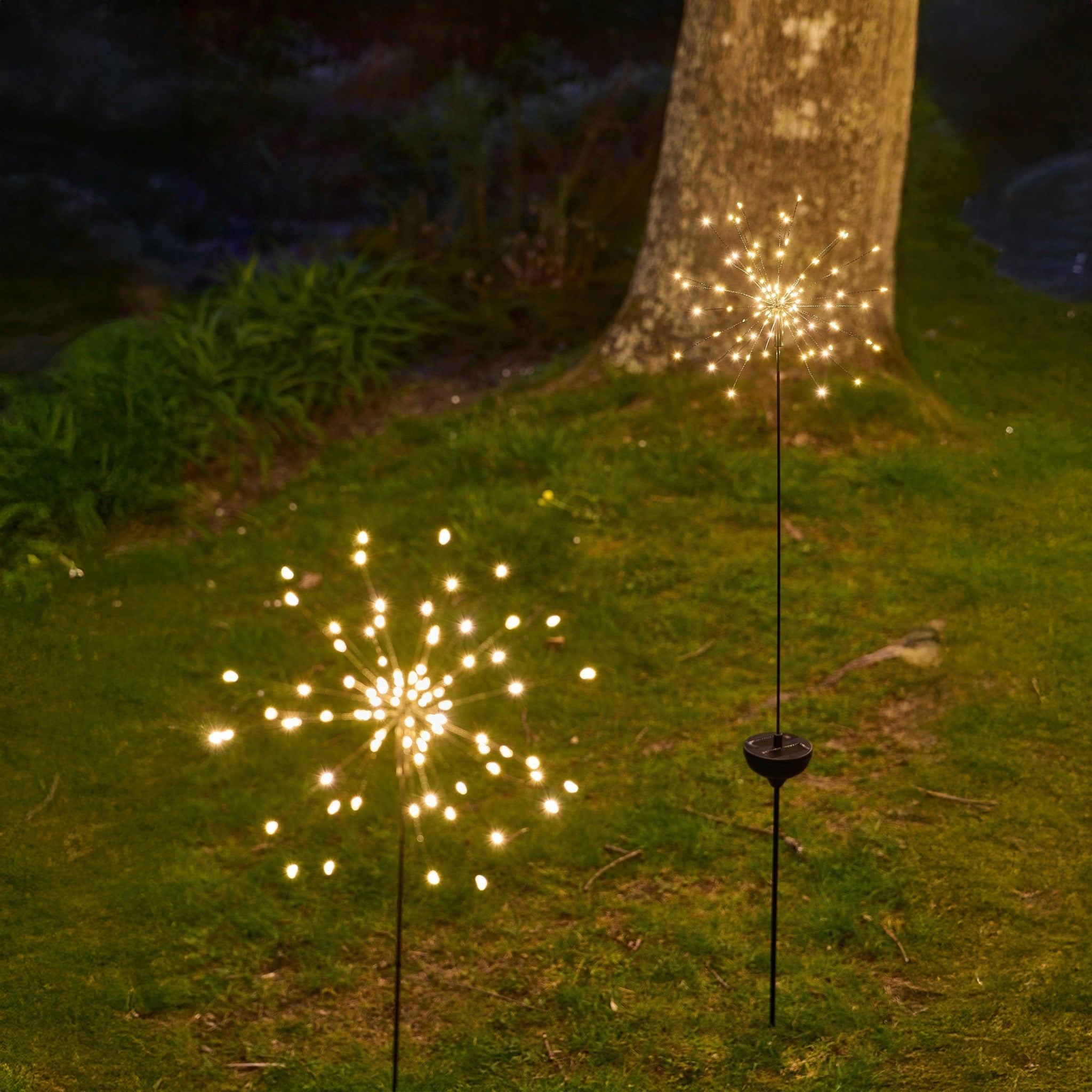 H Potter Solar Sparkle Stake Light | 90 LED Outdoor Solar Garden Light