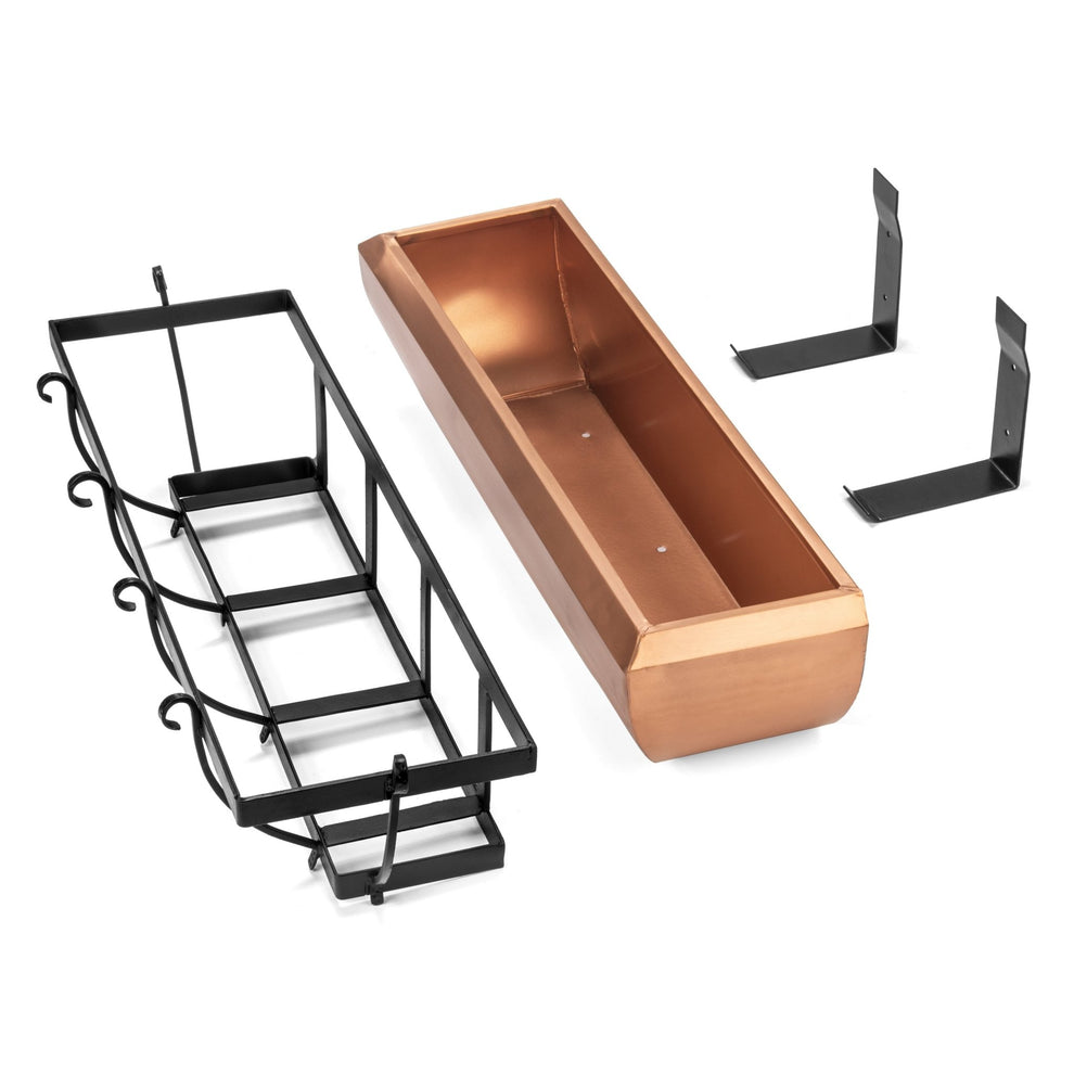 H Potter Copper Window Box - Best Seller, 30-36-48" Lengths