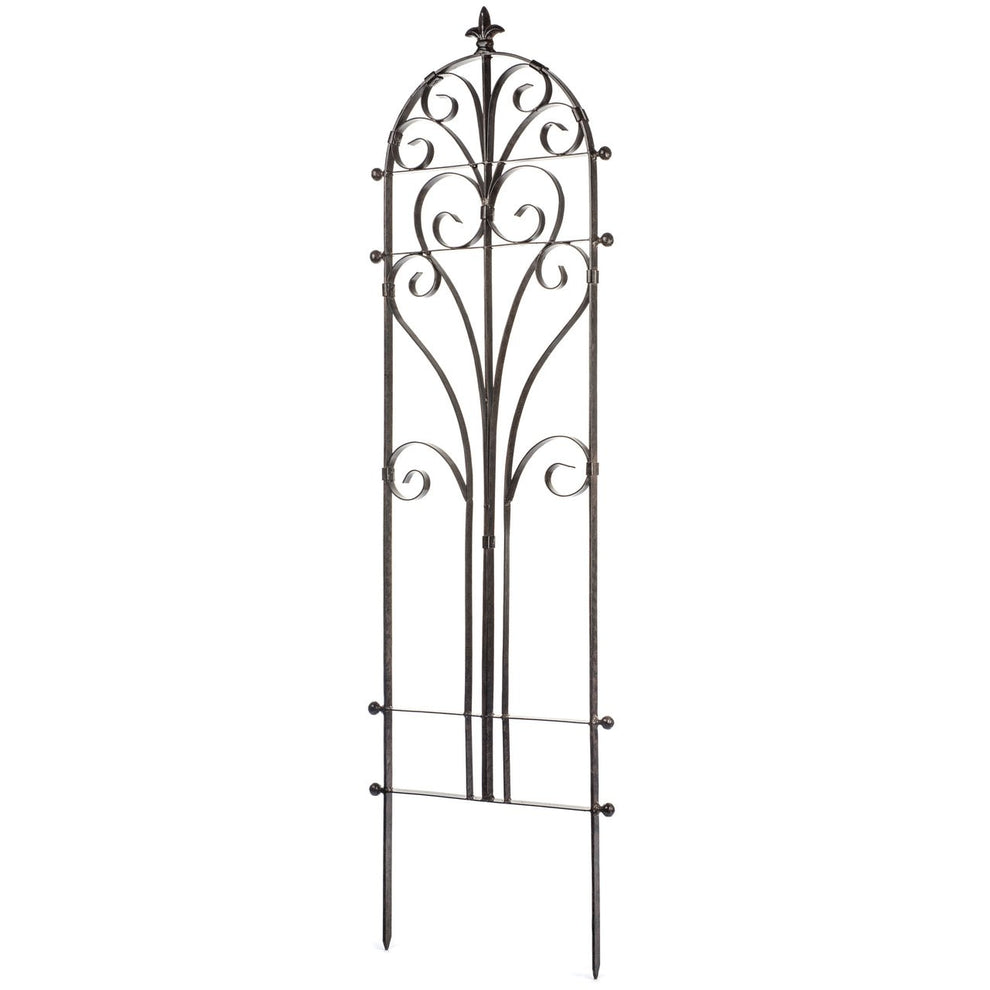 Italian Iron Trellis Yard Wall Art by H Potter