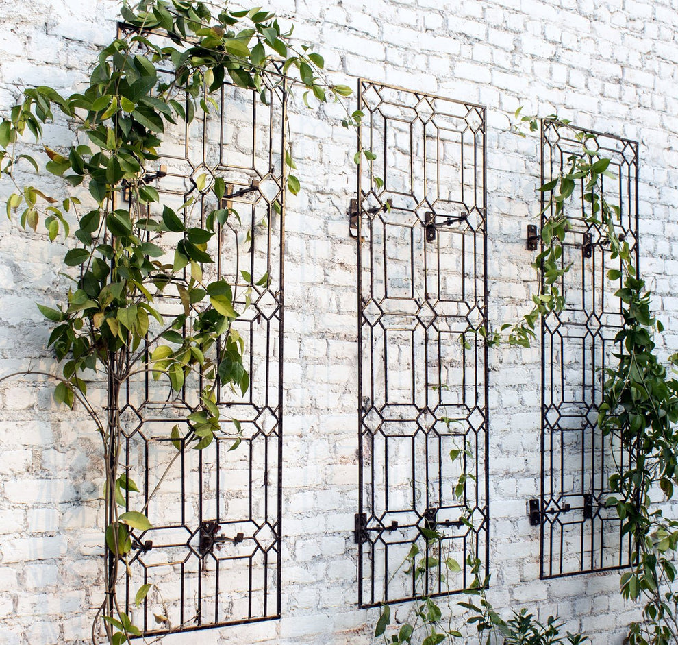 H Potter Diamond Wall Trellis Set of Three w/ Wall Mounting