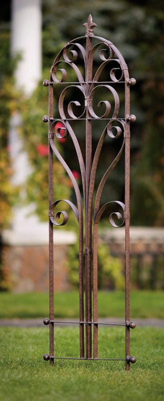 Italian Iron Trellis Yard Wall Art by H Potter