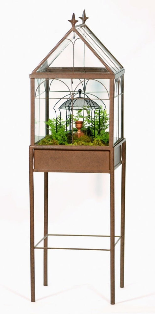 Large Wardian Case Square Freestanding Terrarium H Potter